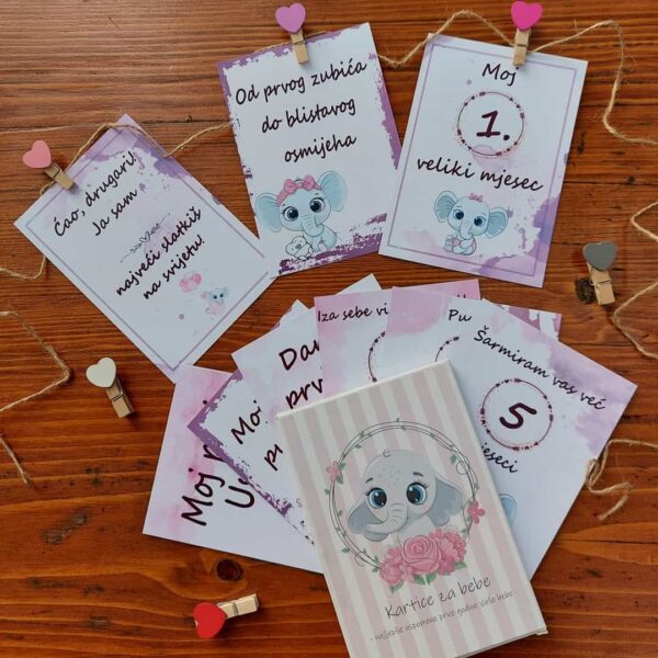 Kartice za bebe - Noa Design | 40 kartica za zabilježiti bebine do ...